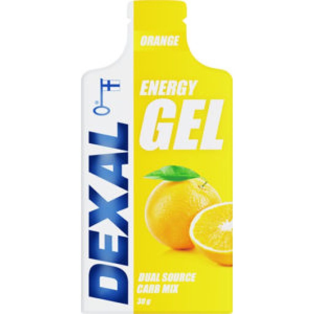 Dexal Energiageeli Appelsiini 30g - hiilihydraatti (väritön) | Budget Sport