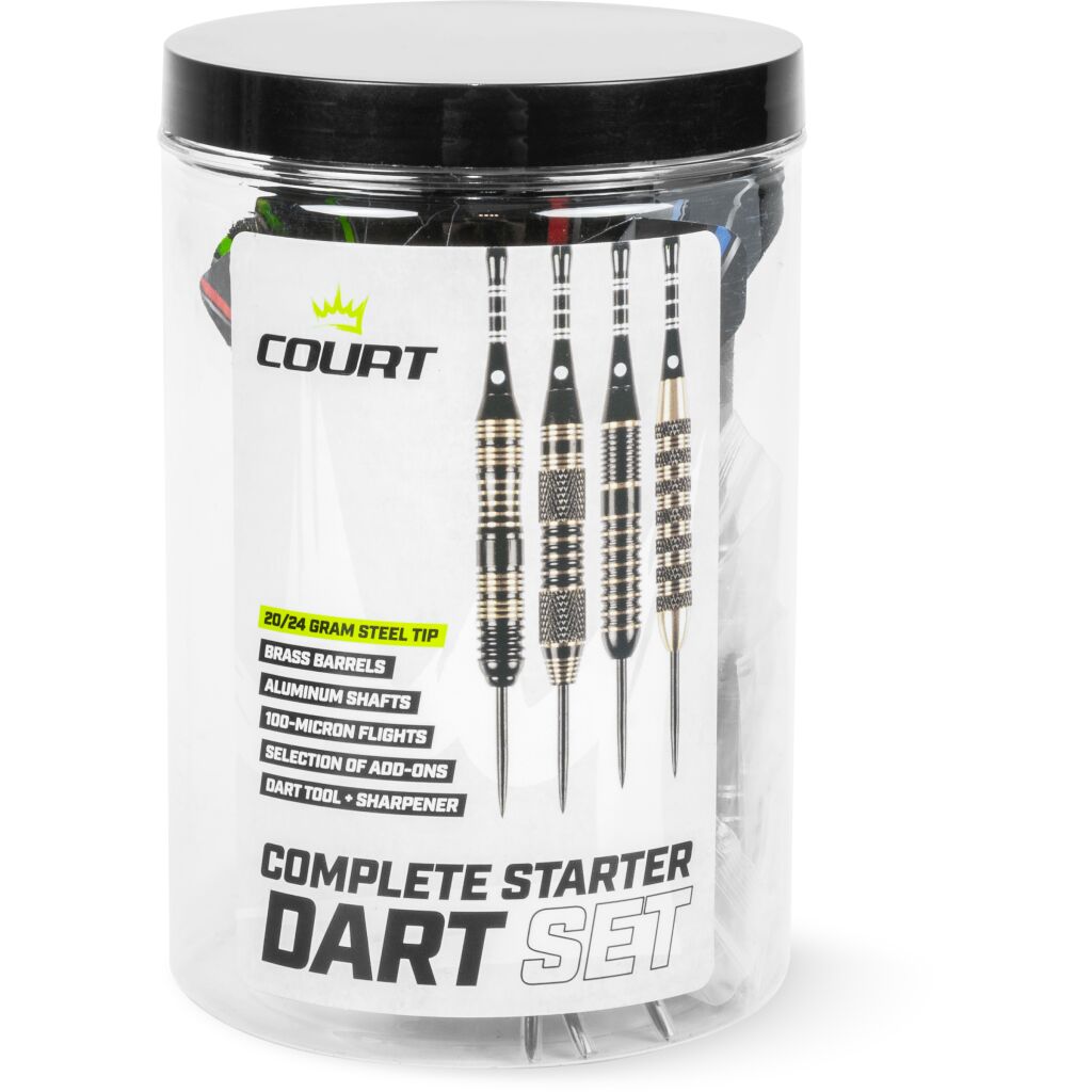 Gymstick Court Complete Starter Darts-setti - tikat (väritön)