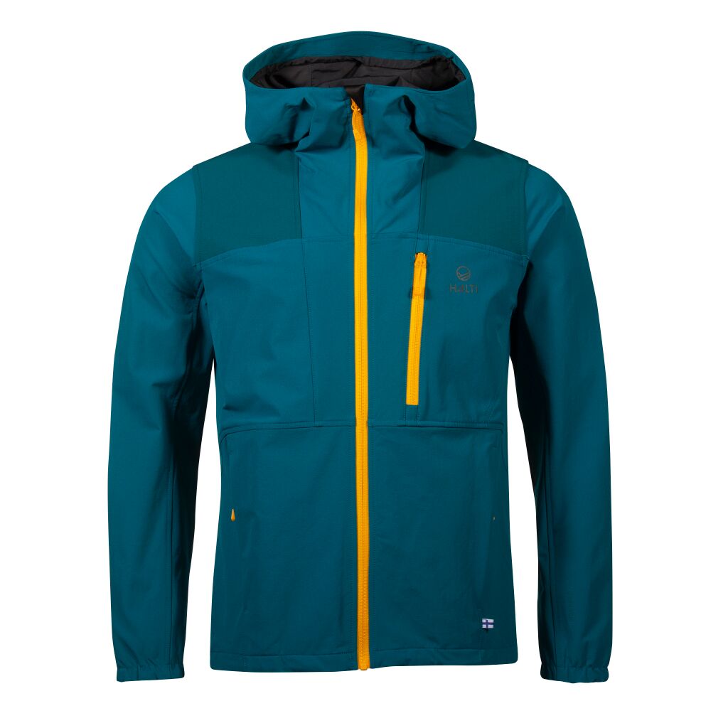 Halti Pallas M warm x-stretch jacket - miesten stretch-takki (petrooli)