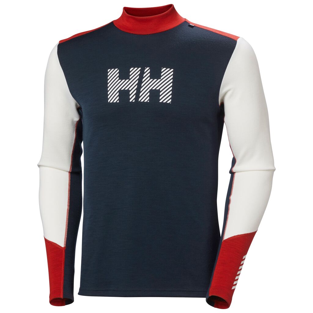 Helly Hansen Lifa Merino Midweight Logo - miesten aluspaita (valkoinen)