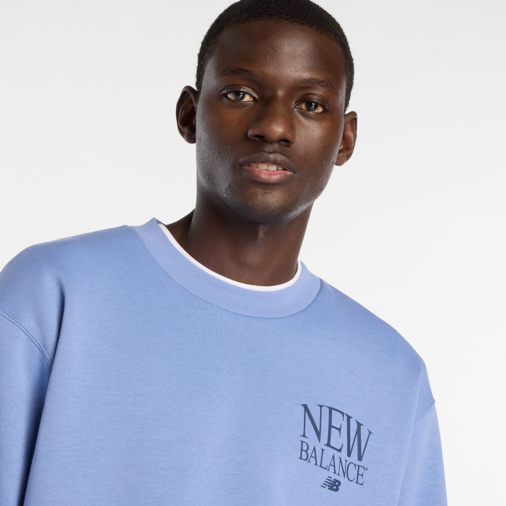 New Balance Reimagined Fleece Crew - Miesten collegepaita | Intersport