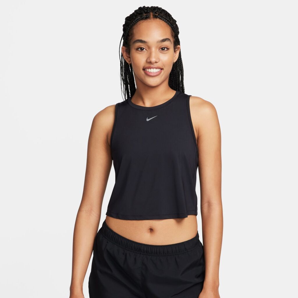 Nike Women's Dri-FIT Cropped Tank Top W - naisten toppi (musta ...