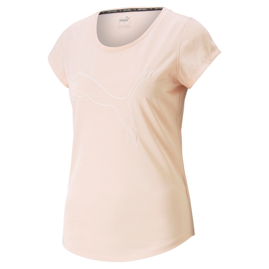 Puma Performance Heather Cat Tee W - naisten t-paita (pinkki) | Budget ...