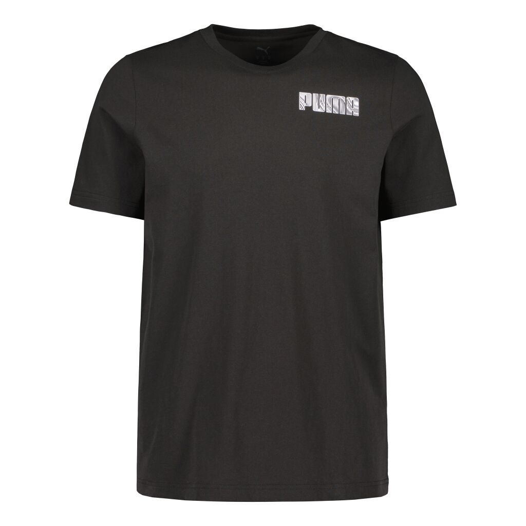 Puma Mass Merch Small Logo Tee M - miesten t-paita (musta) | Budget Sport