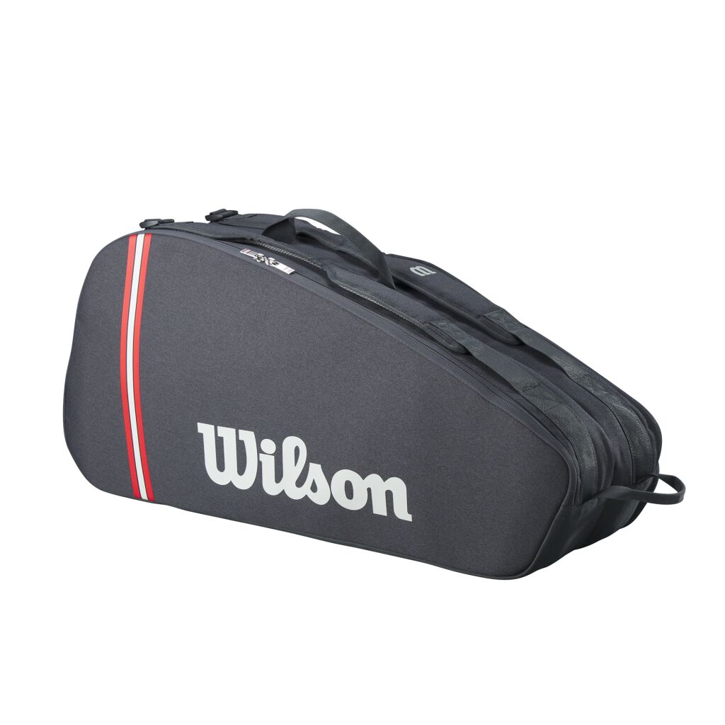 Wilson Tour 6pk Racket Bag - mailakassi (tummanharmaa) | Budget Sport