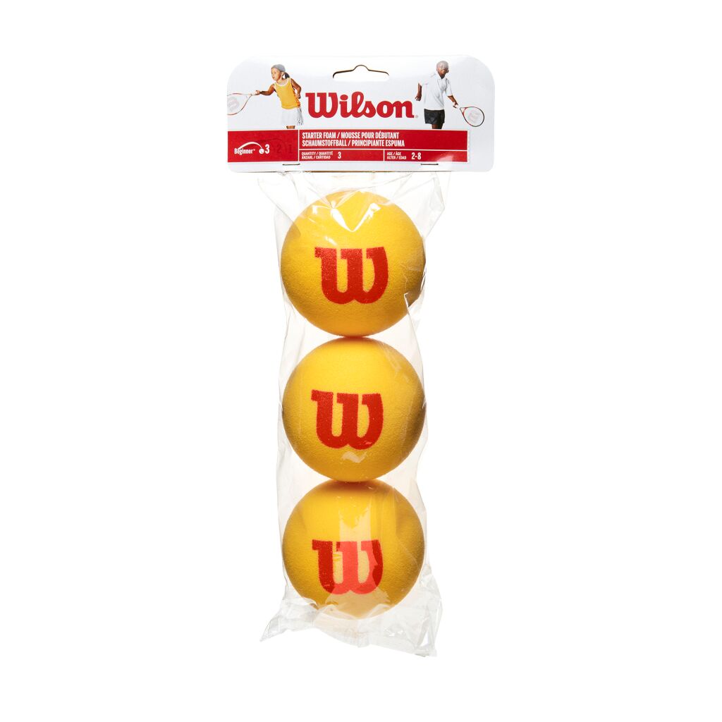 Wilson Starter Foam Tball 3 Pack - tennispallo (väritön) | Budget Sport