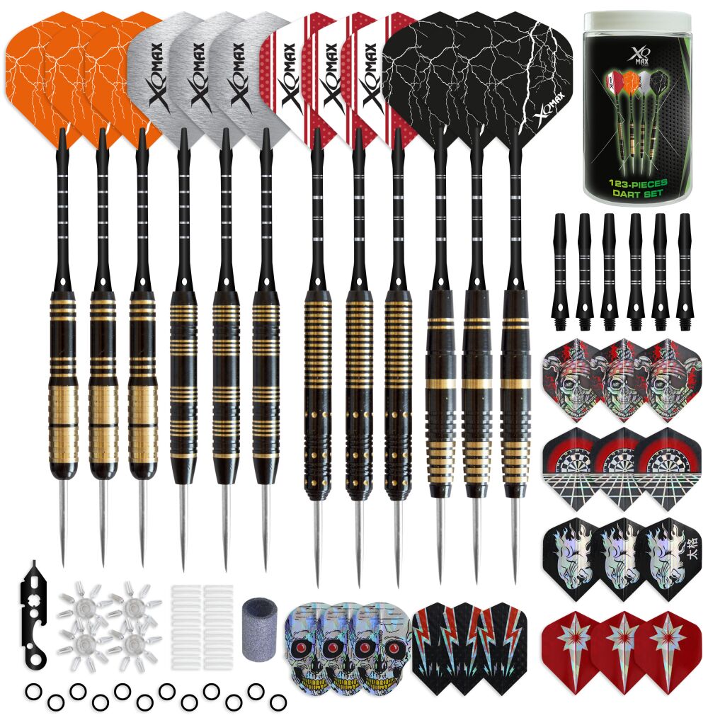 XQ Max Max Dartset Incl 3x4 Type Steel - Tikkasetti - tikat (väritön)
